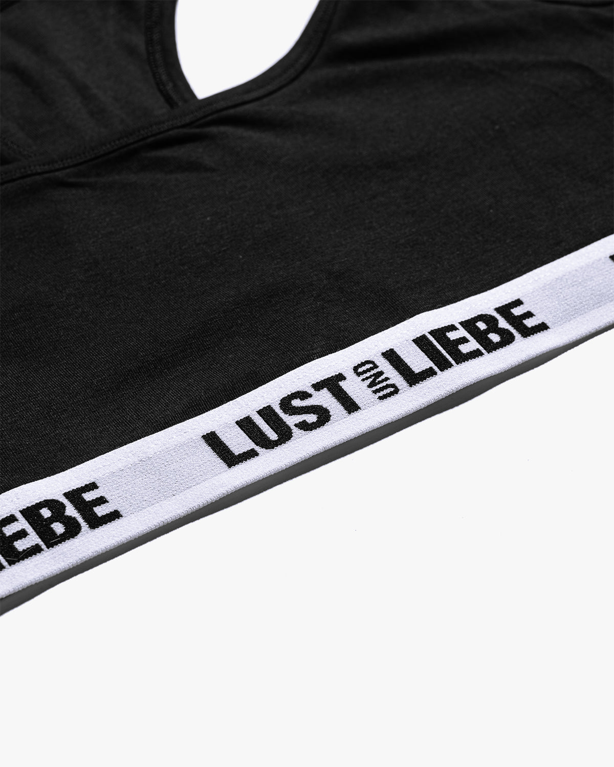 Comfy Bra Bold Black with White Waistband – LUST UND LIEBE STUDIO